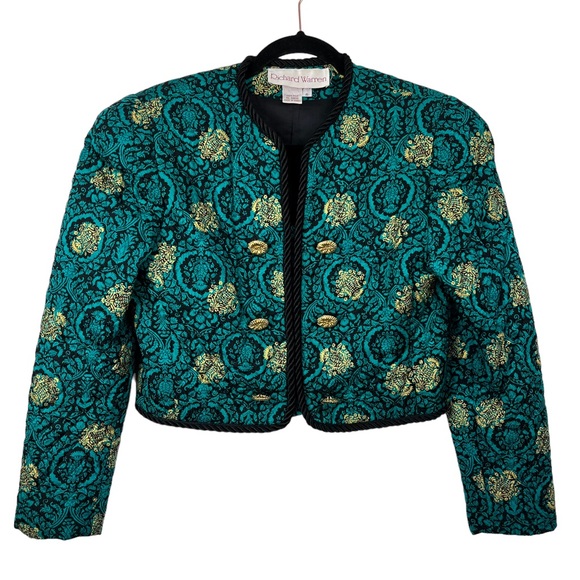 Vintage | Jackets & Coats | Vintage Richard Warren 0 Silk Cropped ...
